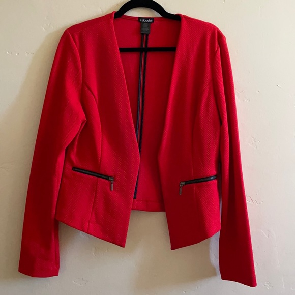 Stoosh | Jackets & Coats | Cherry Red Business Casual Jacket | Poshmark